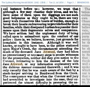 Notices - Araluen Valley History