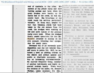 Notices - Araluen Valley History